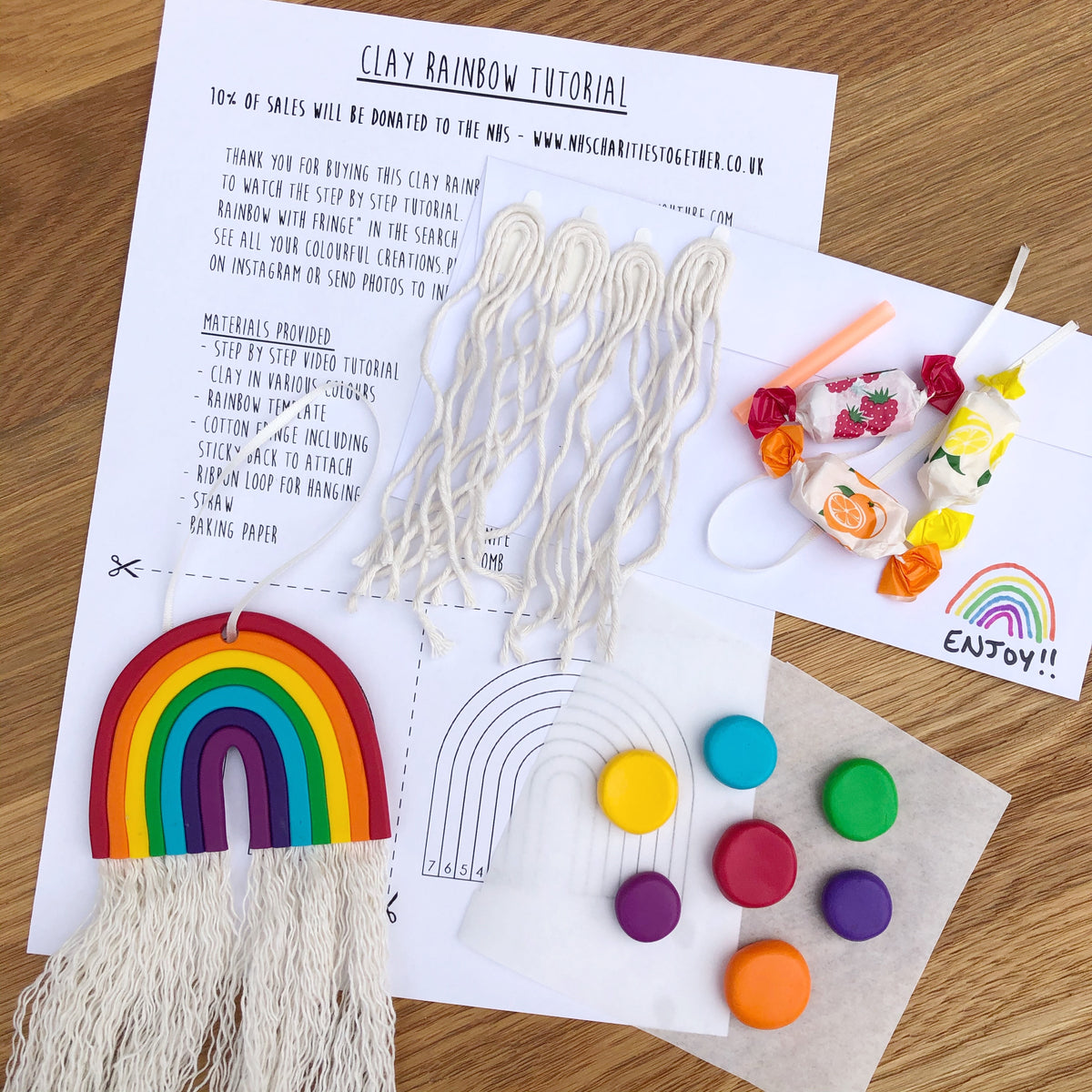 1 x Clay Rainbow making kit - 5 colours available – Beauelle